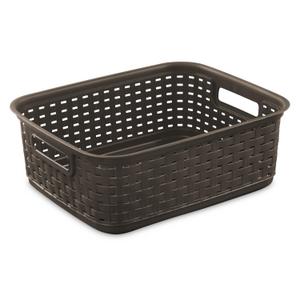 Sterilite 1272 - Short Weave Basket Espresso 12726P06