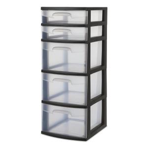 Sterilite 4122 - 4 Drawer Locking Tower White 41228002