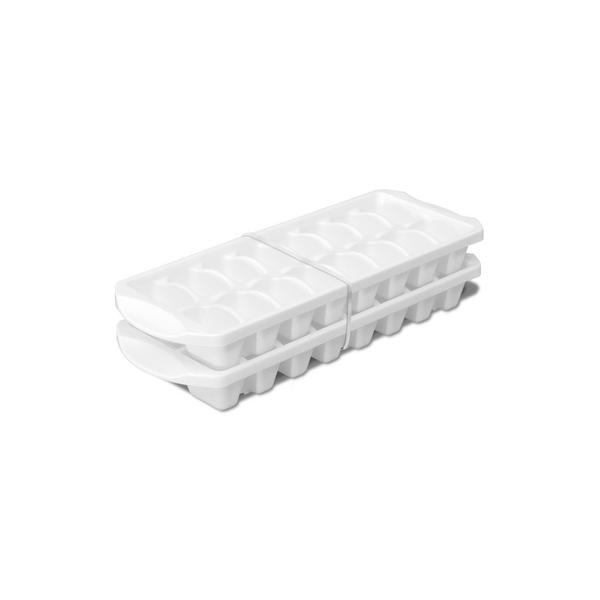 Sterilite 7242 - Set of Two Stacking Ice Cube Trays White 72428012