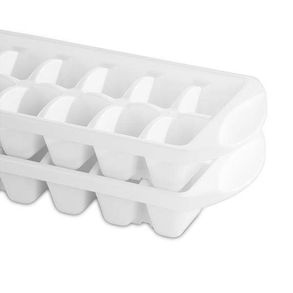 Sterilite 7242 - Set of Two Stacking Ice Cube Trays White 72428012